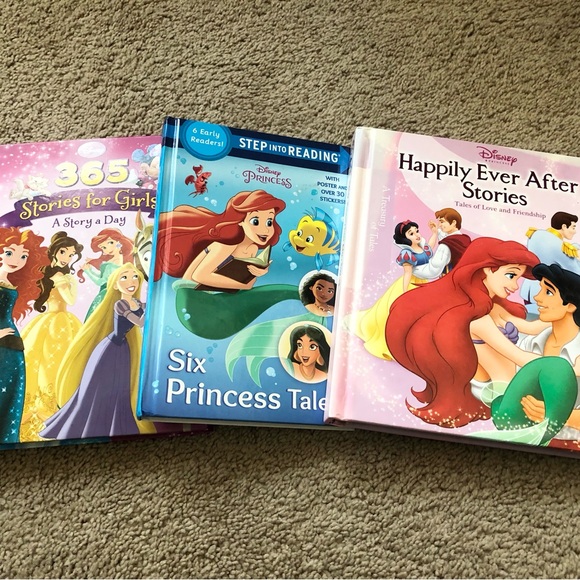 Disney | Other | Three Disney Princess Storybook Collection Books ...